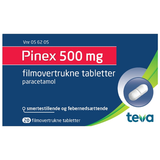 Pinex tabletter 500 mg 10 stk paracetamol mod smerter & hovedpine