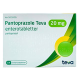 Pantoprazol Takeda 20 mg mod halsbrand og sure opstød - 28 stk