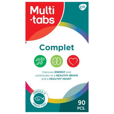 Multi-tabs Complet | 90 stk. Multivitaminer med fiskeolie