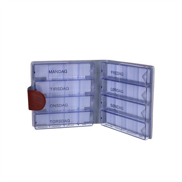 Medidos No 1 mørk rød/grå ugedoseringsæske 1 stk.