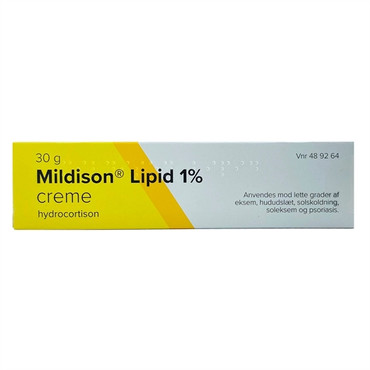 Mildison Lipd creme - hydrokortison til kløe og eksem.