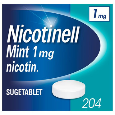Nicotinell Mint Sugetabletter med nikotin 1 mg til rygestop - 204 stk