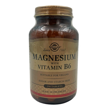 Solgar Magnesium+B6 | 250 stk. Kosttilskud. Køb det her.
